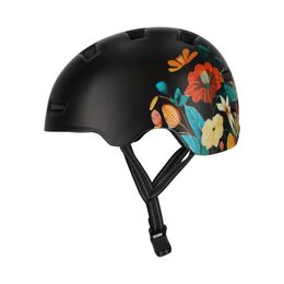 Crazy Safety Fahrradhelm 'Rampage Flower' Jungen Gr&ouml;&szlig;e 54/56 mischfarben / schwarz