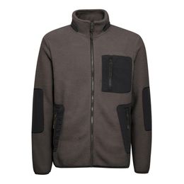 Blend Sweatshirtjacke 'Bhlauke' Herren Gr&ouml;&szlig;e L dunkelgrau / schwarz