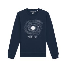 Watapparel Sweatshirt ' Milky way ' Herren Gr&ouml;&szlig;e XL navy / wei&szlig;