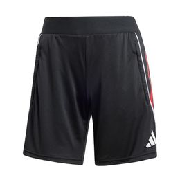 adidas Performance Sportshorts 'Tiro 25 Competition' Damen Gr&ouml;&szlig;e 4XS rot / schwarz / wei&szlig;