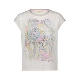 Cartoon T-Shirt Damen Gr&ouml;&szlig;e XXL hellblau / pastellgelb / hellgrau / rosa
