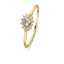 Fiocco Jewelry Ring 'Halo-sun' Damen Gr&ouml;&szlig;e 60 gold