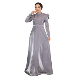 Modamihram Kleid Damen Gr&ouml;&szlig;e 44 silbergrau Winterkleid