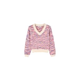 Camomilla Italia Pullover 'Sorbo' Damen Gr&ouml;&szlig;e XL lila / ros&eacute; / wei&szlig;