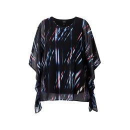 Ulla Popken Tunika Damen Gr&ouml;&szlig;e XXXL/4XL hellblau / hellrot / schwarz