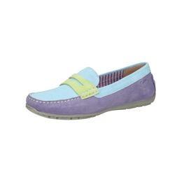 Sioux Mokassin Damen Gr&ouml;&szlig;e 39.5 blau / gr&uuml;n / lila
