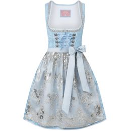 Stockerpoint Dirndl 'Maya' Damen Gr&ouml;&szlig;e 32 hellblau / mischfarben