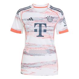 FC Bayern M&uuml;nchen Fc Bayern M&uuml;nchen Trikot 'FC Bayern M&uuml;nchen 25/26' Damen Gr&ouml;&szlig;e M grau / orange / schwarz / wei&szlig;