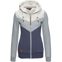 Ragwear Ragwear Sweatjacke Damen Gr&ouml;&szlig;e XXXL blau / braun / grau