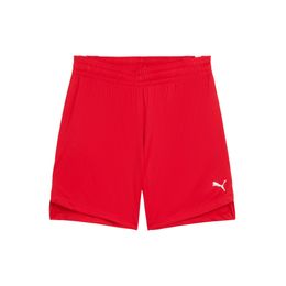 Puma Sportshorts 'TeamJaws Starter' Damen Gr&ouml;&szlig;e XS rot / wei&szlig;