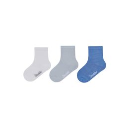Sterntaler Socken M&auml;dchen Gr&ouml;&szlig;e 18 blau / hellgrau / wei&szlig;