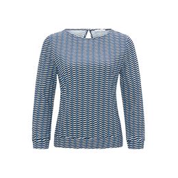 Opus Shirt Damen Gr&ouml;&szlig;e XL blau / offwhite