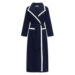 F&eacute;raud Paris Morgenmantel ' High Class ' Damen Gr&ouml;&szlig;e XL navy / wei&szlig;