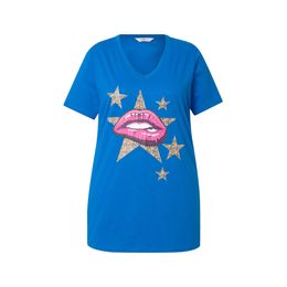 Angel of Style T-Shirt Damen Gr&ouml;&szlig;e XXL beige / blau / pink / wei&szlig;