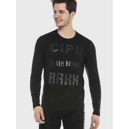 Cipo & Baxx Cipo & Baxx Shirt Herren Gr&ouml;&szlig;e S schwarz / silber