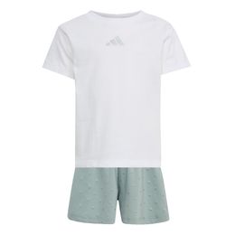 adidas Sportswear Trainingsanzug 'Seasonals' M&auml;dchen Gr&ouml;&szlig;e 122 pastellgr&uuml;n / wei&szlig;