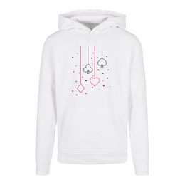 F4NT4STIC Sweatshirt 'Kreuz Pik Herz Karo Poker Kartenspiel' Herren Gr&ouml;&szlig;e 5XL blau / rot / wei&szlig;