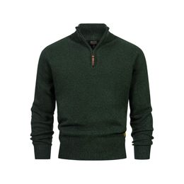 INDICODE Jeans Pullover 'INTrax' Herren Gr&ouml;&szlig;e L dunkelgr&uuml;n