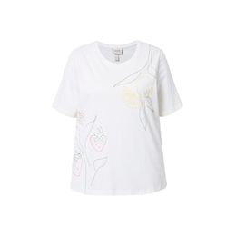 Ulla Popken Shirt Damen Gr&ouml;&szlig;e XL/XXL gelb / gr&uuml;n / offwhite