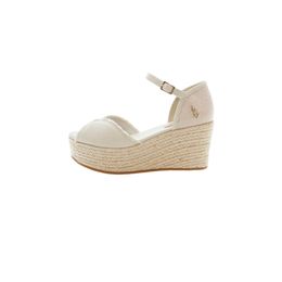 U.S. Polo Assn. Sandale 'Aleida' Damen Gr&ouml;&szlig;e 35 hellbeige / beigemeliert