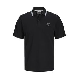 Jack & Jones Plus Jack & Jones Plus Poloshirt 'Hass' Herren Gr&ouml;&szlig;e XXL schwarz / wei&szlig;