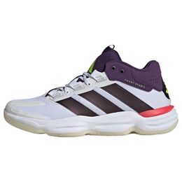 adidas Performance Sportschuh 'Court Stabil' Herren Gr&ouml;&szlig;e 43/43.5 grasgr&uuml;n / dunkellila / schwarz / wei&szlig;