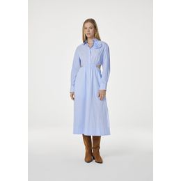 Fabienne Chapot Kleid Damen Gr&ouml;&szlig;e 36 hellblau / wei&szlig; Winterkleid