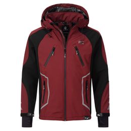 Rock Creek Outdoorjacke Herren Gr&ouml;&szlig;e L weinrot / schwarz / silber / wei&szlig;