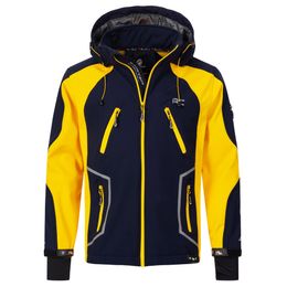 Rock Creek Outdoorjacke Herren Gr&ouml;&szlig;e M navy / gelb