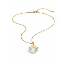 Pure Schmuck Kette 'Lady Heart' Damen Gr&ouml;&szlig;e 40 / 45 cm gold
