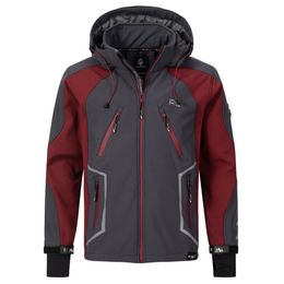 Rock Creek Outdoorjacke Herren Gr&ouml;&szlig;e 5XL grau / dunkelgrau / merlot