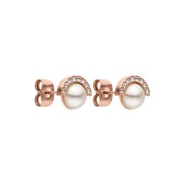 PURELEI Ohrringe 'Halo' Damen Gr&ouml;&szlig;e one size rosegold / transparent / perlwei&szlig;