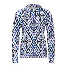 Cecil Shirt Damen Gr&ouml;&szlig;e L blau / lila / schwarz / wei&szlig;