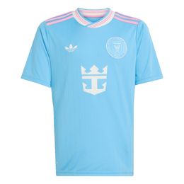 adidas Performance Funktionsshirt 'Inter Miami CF 25/26' Jungen Gr&ouml;&szlig;e 140 ecru / azur / rosa / wei&szlig;