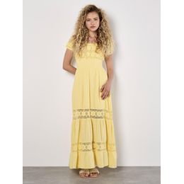 Apricot Kleid Damen Gr&ouml;&szlig;e 38 gelb Winterkleid