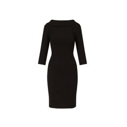 Adrianna Papell Kleid 'Rolled Neck Crepe' Damen Gr&ouml;&szlig;e 46 schwarz Winterkleid