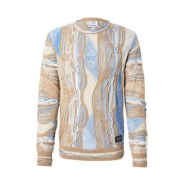 Carlo Colucci Pullover Herren Gr&ouml;&szlig;e XXXL beige / hellbeige / pastellblau / hellblau