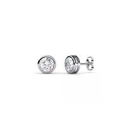 Rougemont Jewellery Ohrringe 'Funkelnde Ohrstecker 7mm Zirkonia' Damen Gr&ouml;&szlig;e One Size silber
