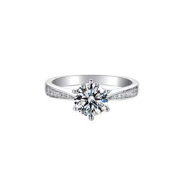 Rougemont Jewellery Ring 'Funkelnder Moissanit Ring 1,0ct 7,0mm mit Echtheitszertifikat' Damen Gr&ouml;&szlig;e 60 silber