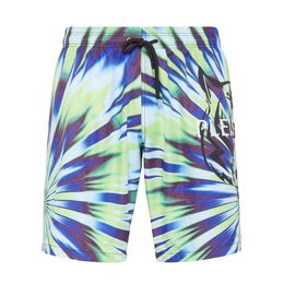 Plein Sport Swimshorts 'Tiger' Herren Gr&ouml;&szlig;e L blau / hellblau / hellgr&uuml;n