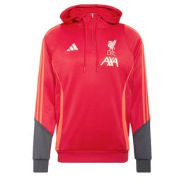 adidas Performance Sportsweatshirt 'FC Liverpool Tiro 25 Competition' Herren Gr&ouml;&szlig;e XS graphit / hummer / rot / offwhite