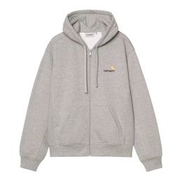 Carhartt Work In Progress Carhartt Wip Sweatjacke 'American Script' Herren Gr&ouml;&szlig;e L grau