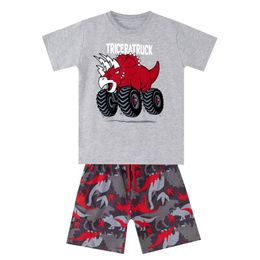 Denokids Set 'Triceratruck' Jungen Gr&ouml;&szlig;e 98 grau