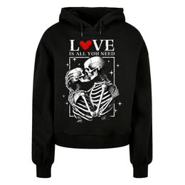 F4NT4STIC Sweatshirt 'Love is all you need' Damen Gr&ouml;&szlig;e XXXL rot / schwarz / wei&szlig;