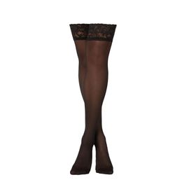 CALZEDONIA Overknee Str&uuml;mpfe Damen Gr&ouml;&szlig;e M schwarz
