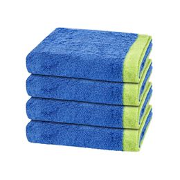 Caw&ouml; Caw&ouml; Handtuch 'Lifestyle Splash' Damen Gr&ouml;&szlig;e 50 x 100 blau