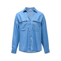 Salsa Jeans Bluse Damen Gr&ouml;&szlig;e XS blau