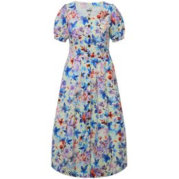 Ulla Popken Kleid Damen Gr&ouml;&szlig;e 62 bunt Winterkleid