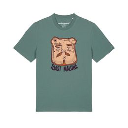 Watapparel Shirt 'Toast Malone' Herren Gr&ouml;&szlig;e XL beige / gr&uuml;n / schwarz