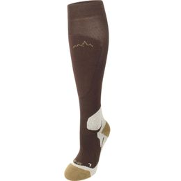 Normani Sportkniestr&uuml;mpfe Herren Gr&ouml;&szlig;e 43/46 camel / ecru / dunkelbraun